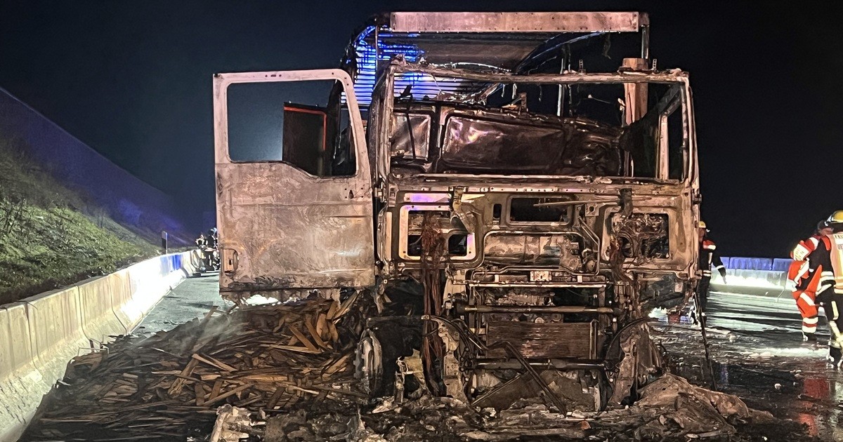 Lkw-Brand auf der A3 bei Wertheim – Autobahn stundenlang gesperrt | TV Mainfranken